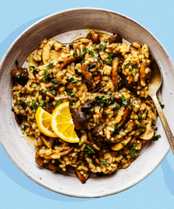 Easy Vegan Mushroom Risotto | Exploring Vegan