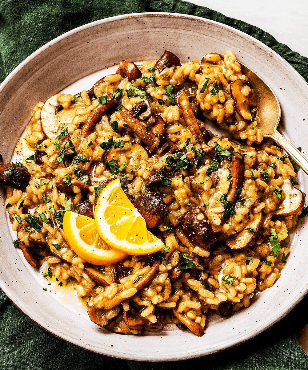 Easy Vegan Mushroom Risotto | Exploring Vegan