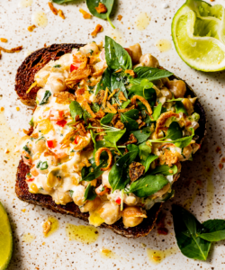 Vegan Thai Basil Chickpea Salad | Exploring Vegan