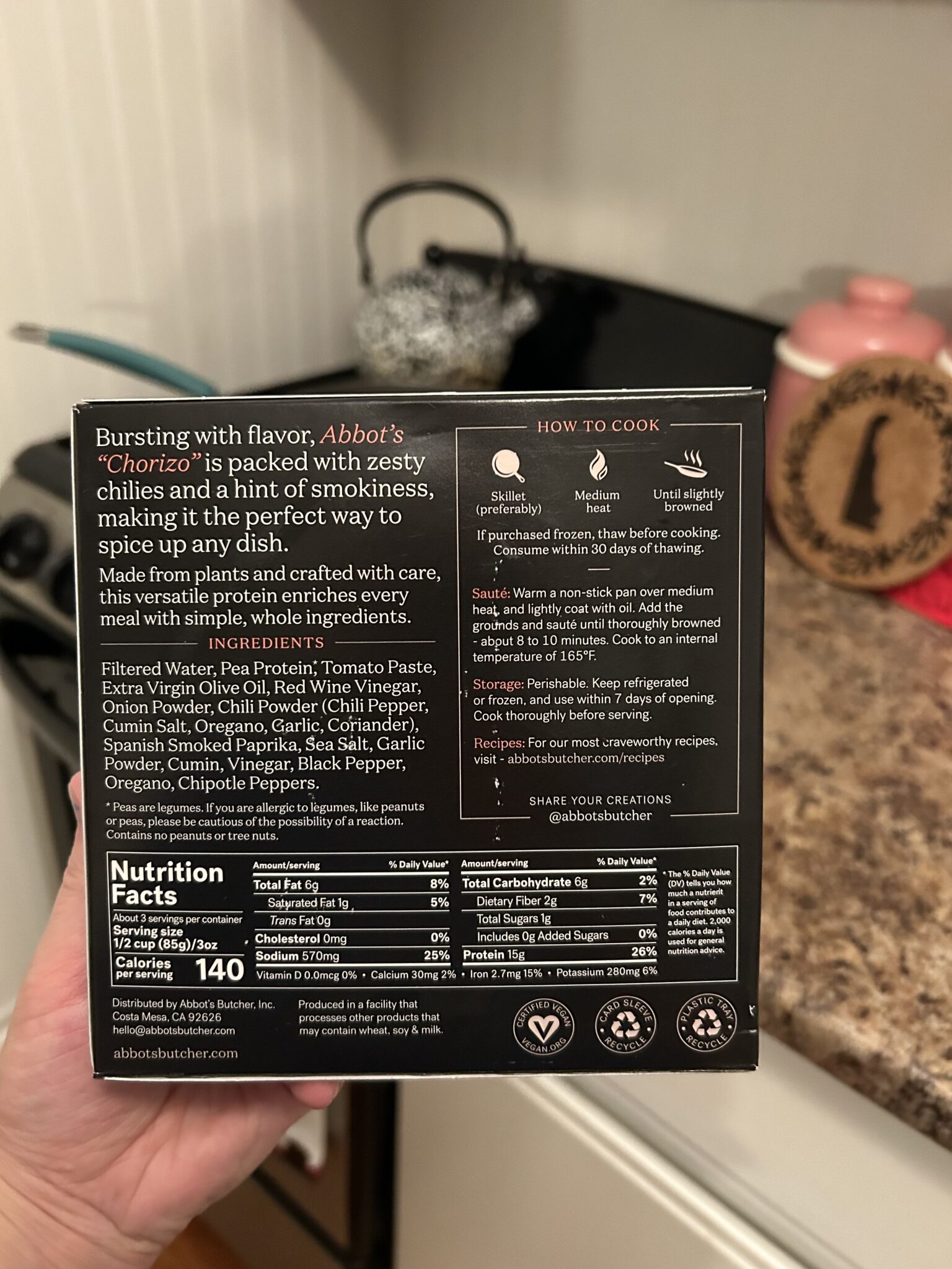 Abbot’s Butcher Vegan Chorizo Review | Exploring Vegan