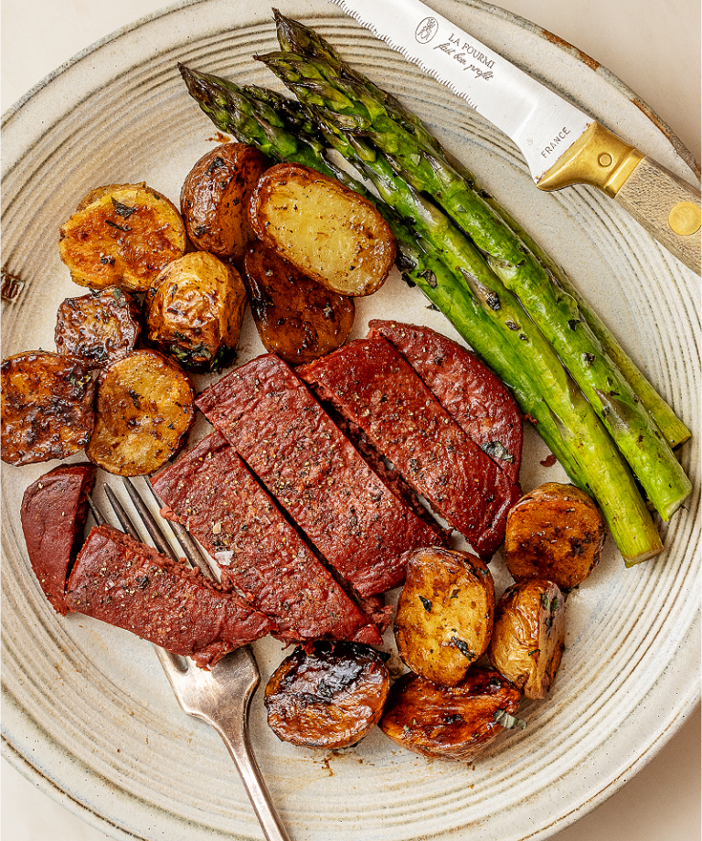 Vegan Steak Dinner for Two | Exploring Vegan