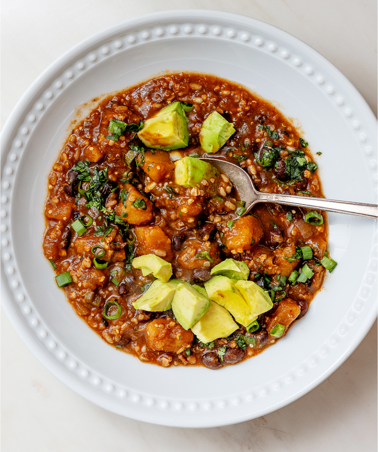 Vegan Black Bean and Wild Rice Chili | Exploring Vegan